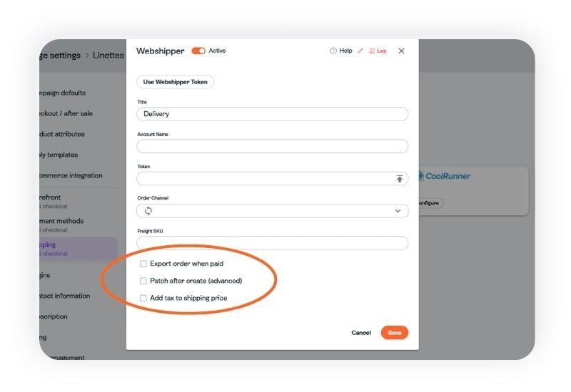 How to set up Webshipper with Sprii